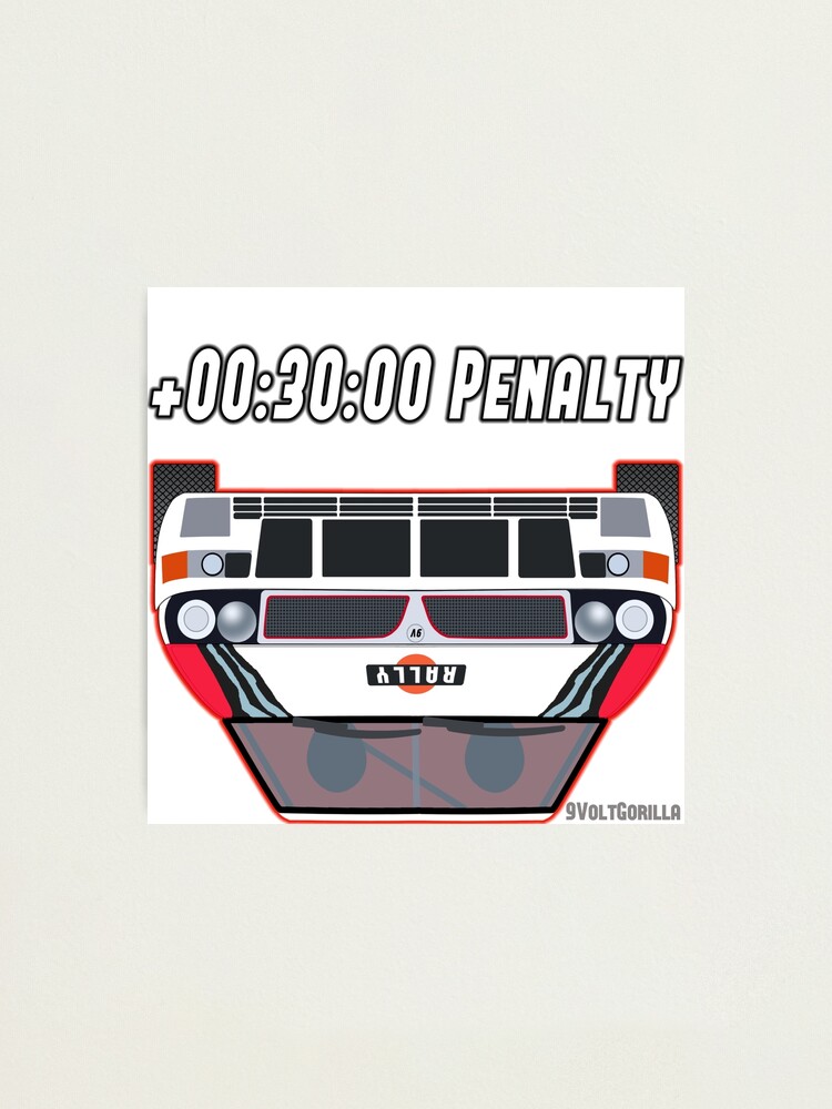 "9VoltGorilla Sim Racing Rally Time Penalty Roll-Over" Photographic ...