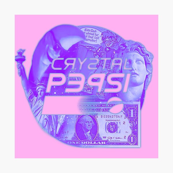 "Vaporwave Retro Lofi Cristal Cola Nostalgia Moonman Saint Dollar ...
