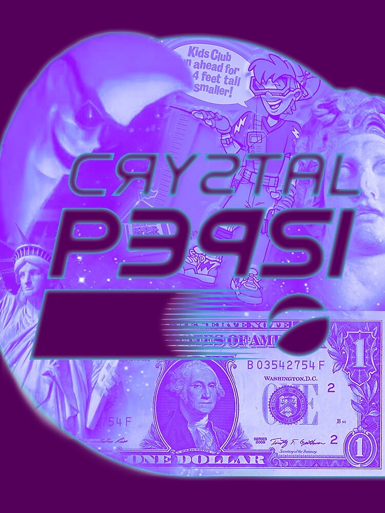 "Vaporwave Retro Lofi Cristal Cola Nostalgia Moonman Saint Dollar ...