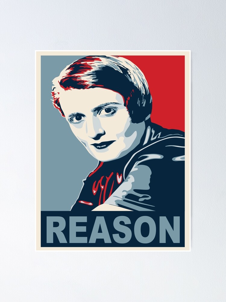 "Ayn Rand" Poster for Sale by rightposters | Redbubble