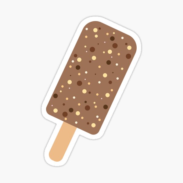 "Chocolate Eclair Ice Cream" Sticker for Sale by mi-alegria | Redbubble