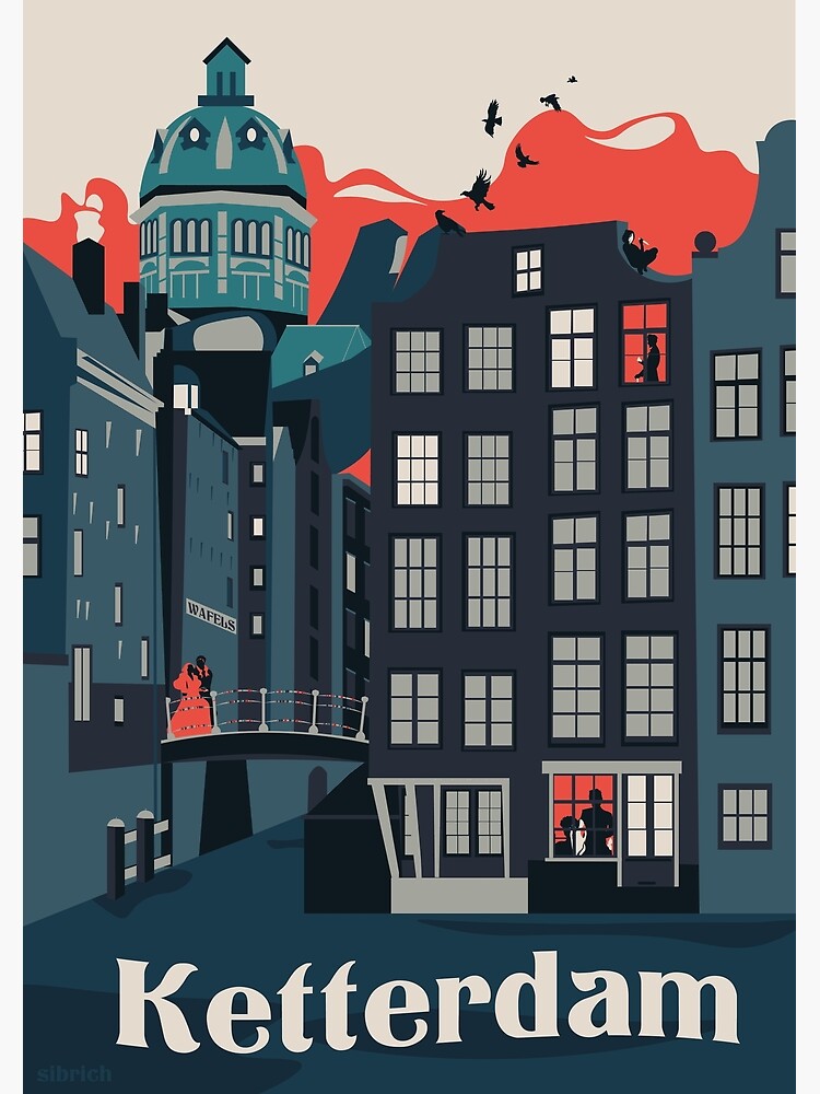 "Visit ketterdam" Poster for Sale by Feyrris | Redbubble