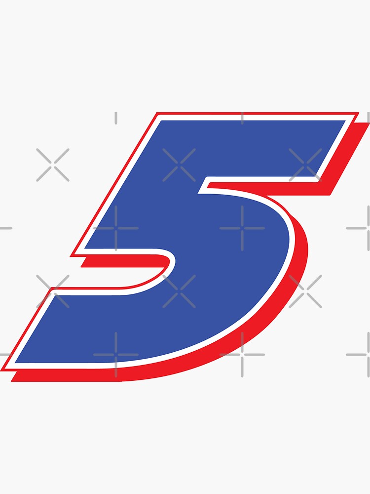 "#5 Kyle Larson" Sticker by Jayiscool71 | Redbubble