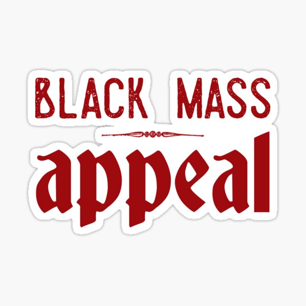 "Black Mass Appeal Logo - Red" Sticker for Sale by BlackMassAppeal ...