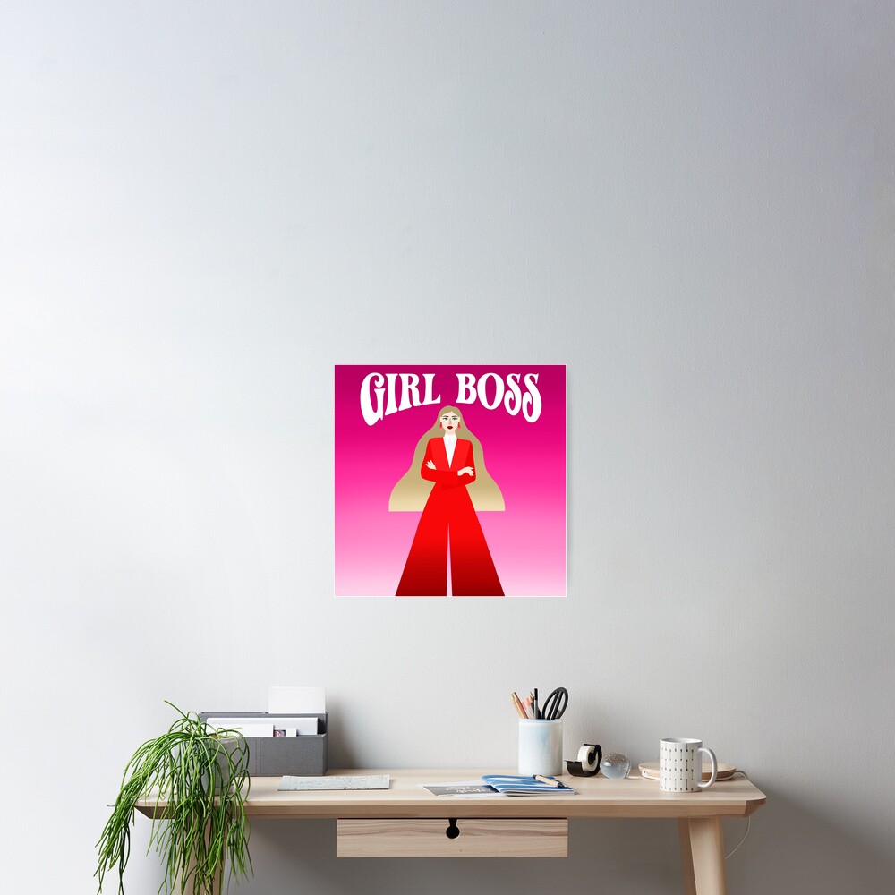 "Girl Boss Feminist Illustration - Gift For Her - Feminine Feminist Art ...