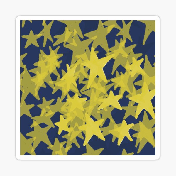 "Stars on Navy" Sticker for Sale by ArtMeetsPizza | Redbubble