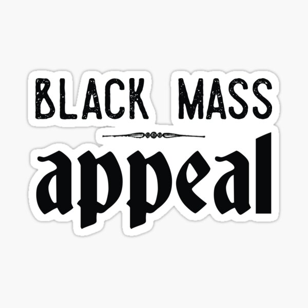 "Black Mass Appeal Logo - Black" Sticker for Sale by BlackMassAppeal ...