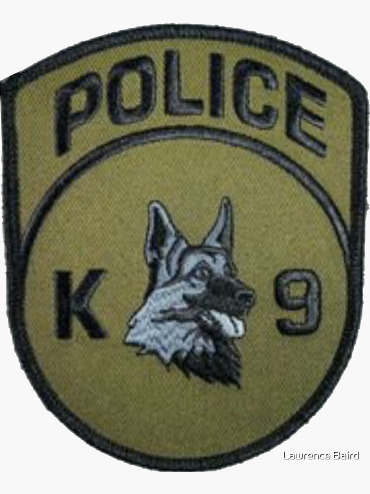 "Subdued Police K 9 Patch Logo" Sticker for Sale by lawrencebaird ...
