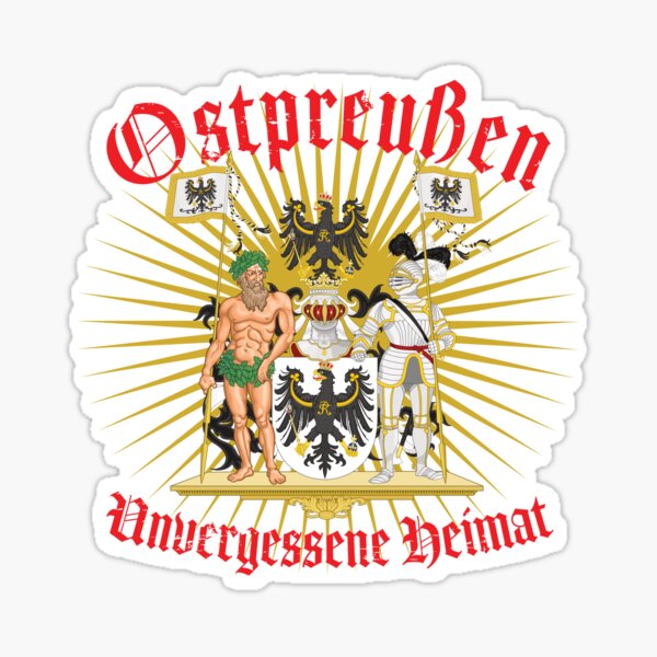 "East Prussia - an unforgettable home" Sticker by Mapeti | Redbubble
