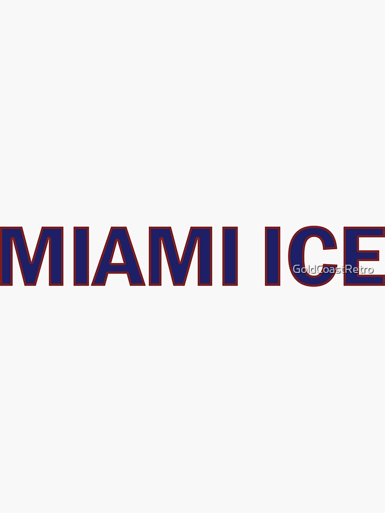 "Miami Ice" Sticker for Sale by GoldCoastRetro | Redbubble