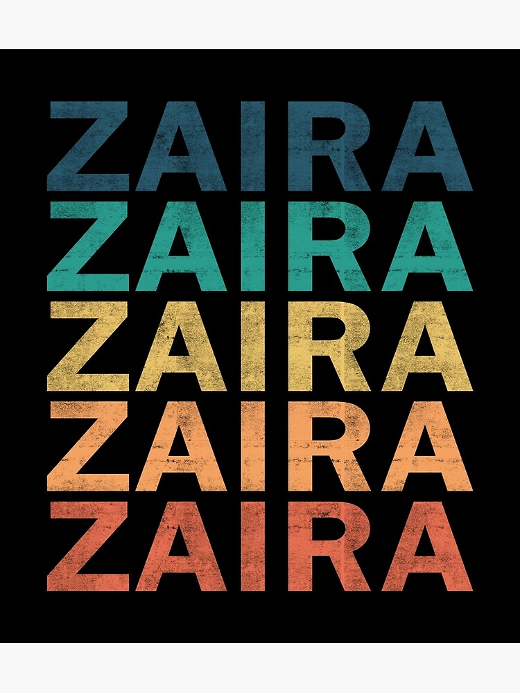 Póster «Camiseta con nombre de Zaira - Camiseta de artículo de regalo ...