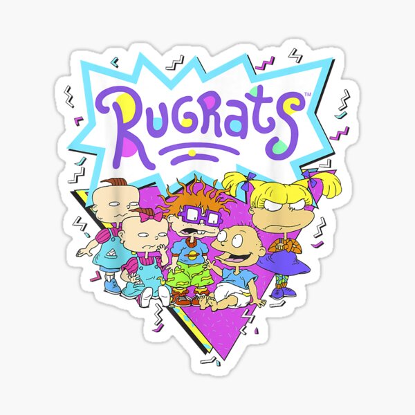 "RugRats Group Shot Retro Geometric Logo" Sticker for Sale by ...