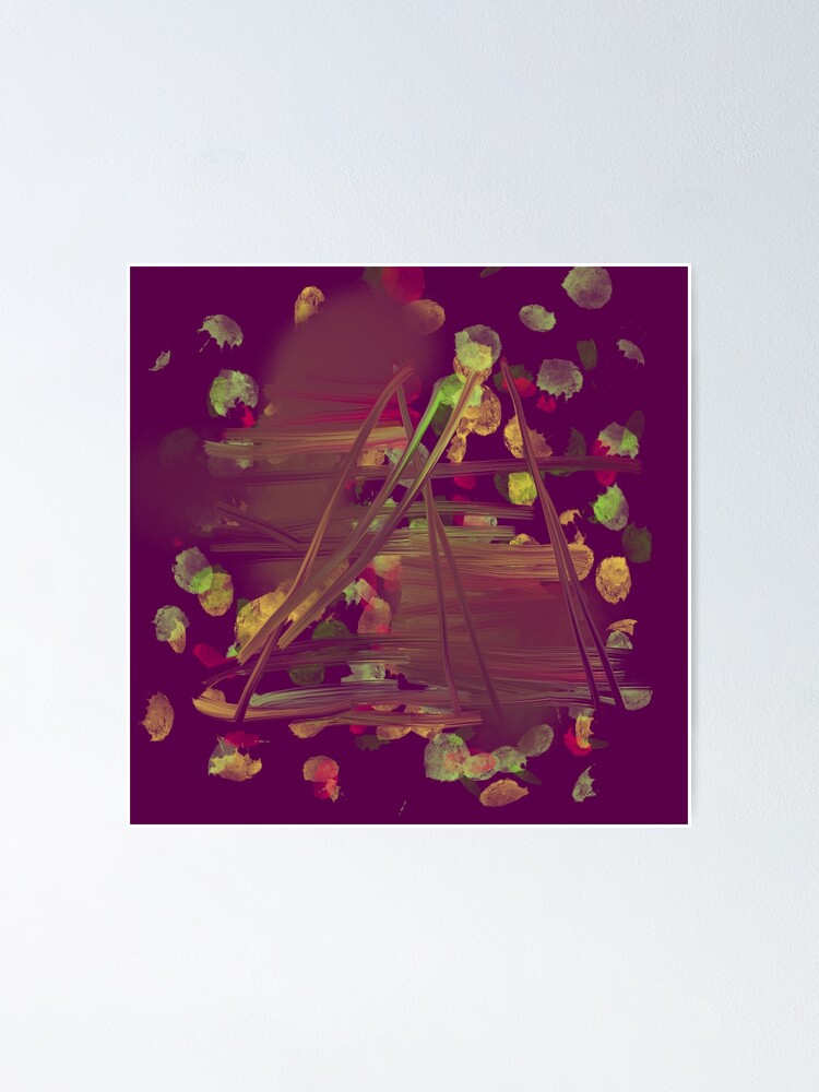 "Messy Paint Smear Art" Poster for Sale by fotollissimo | Redbubble