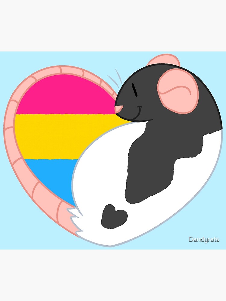 "Pansexual Pride Rat" Poster for Sale by Dandyrats | Redbubble