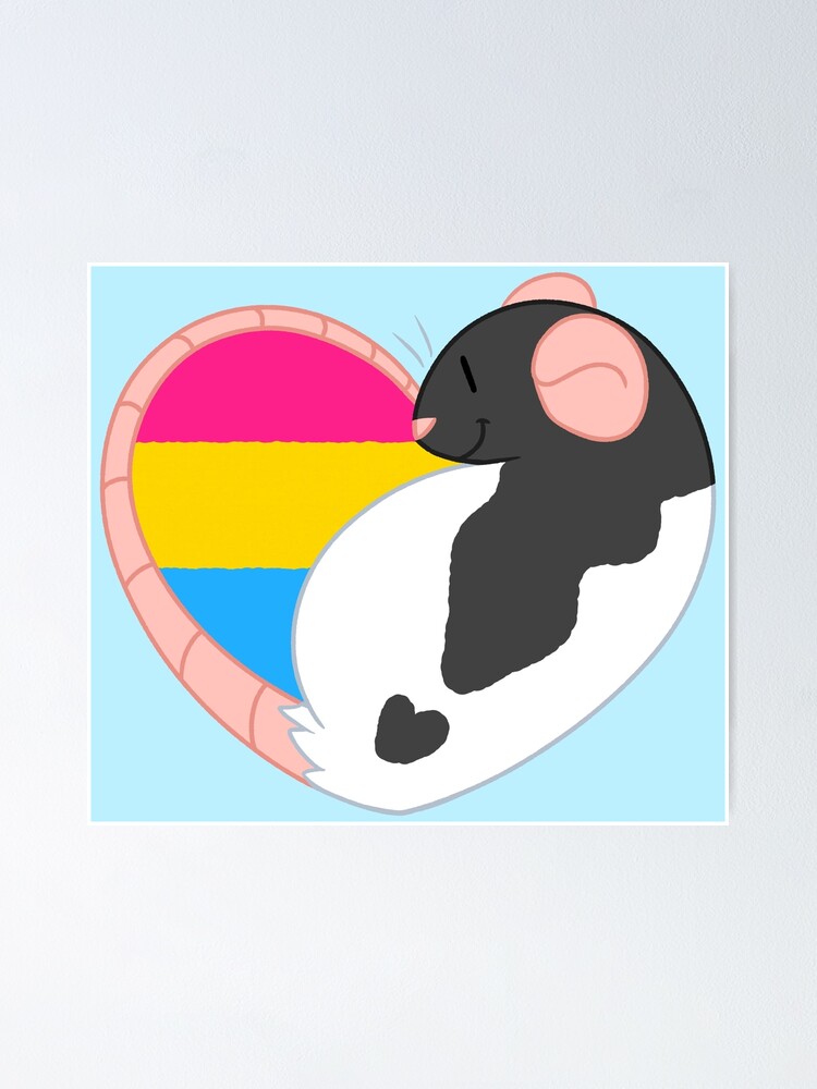"Pansexual Pride Rat" Poster for Sale by Dandyrats | Redbubble