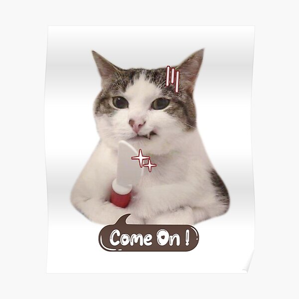 "Gypsy Cat Meme Sticker" Poster for Sale by artminvm | Redbubble