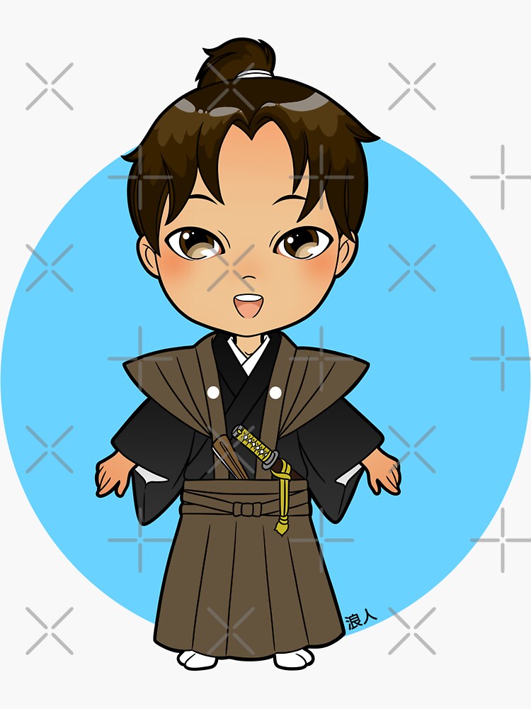"Chibi Samurai " Sticker for Sale by talesofedo | Redbubble
