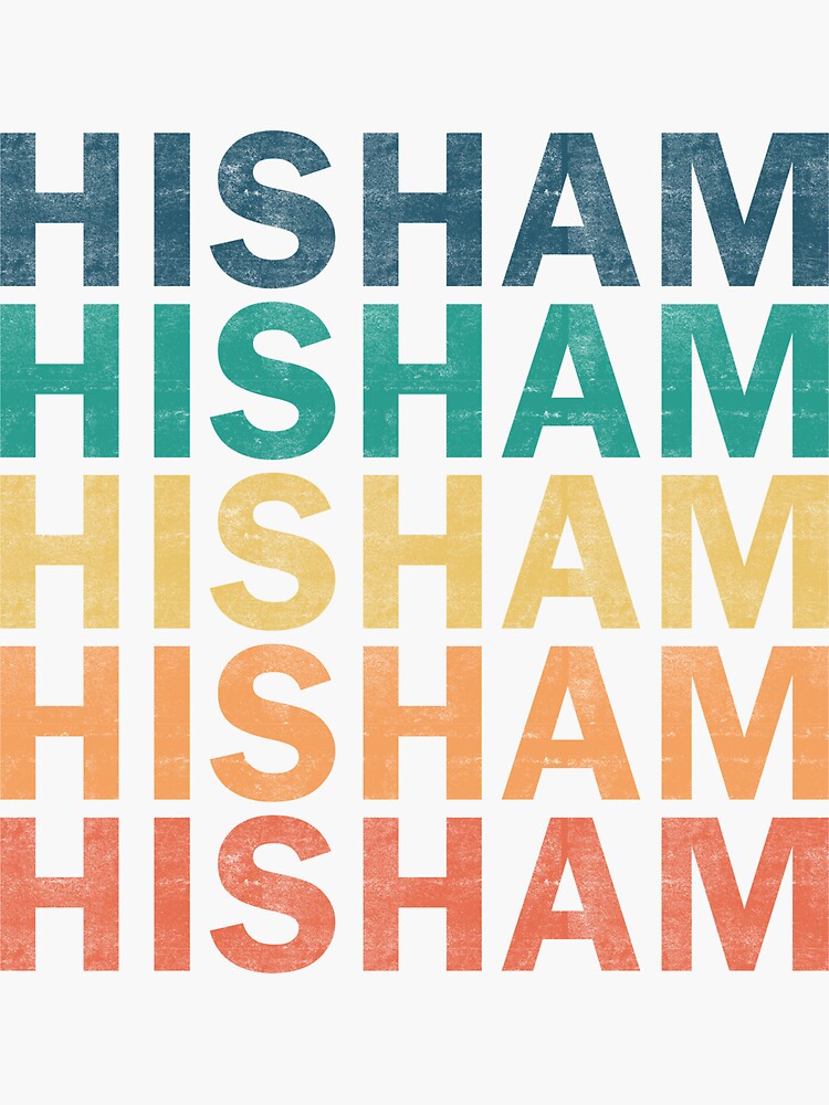 Pegatina «Camiseta con nombre de Hisham - Camiseta con artículo de ...