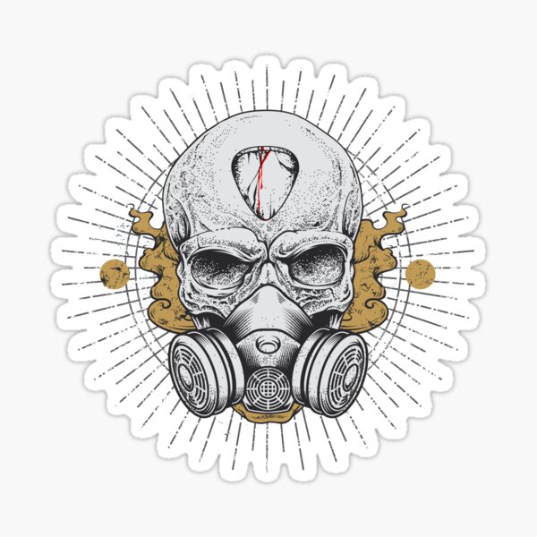 "Skull with death's Classic" Sticker for Sale by NickDT | Redbubble