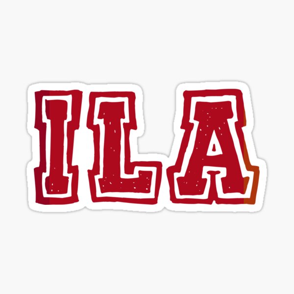"ILA" Sticker for Sale by ruviogevio | Redbubble