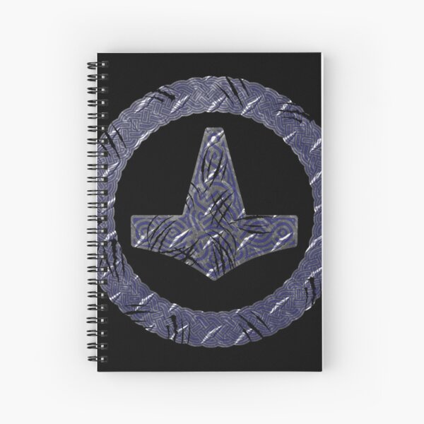 "Mjolnir The Hammer of The Mighty Thor in Blue and Sheet Metal" Spiral ...