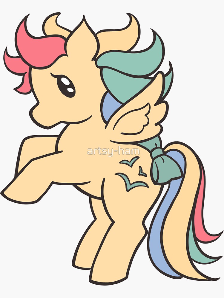 "My Little Pony G1 Skydancer" Sticker for Sale by artsy-ham | Redbubble