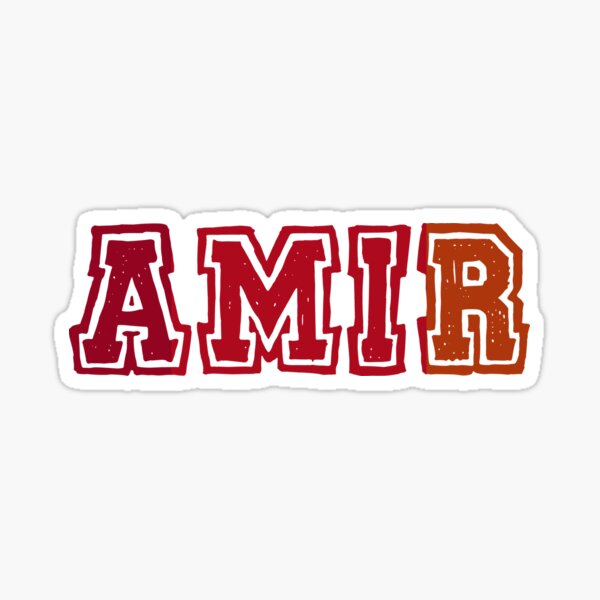 "AMIR" Sticker for Sale by ruviogevio | Redbubble