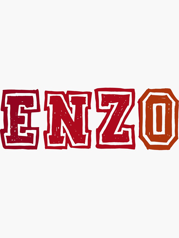 "ENZO" Sticker for Sale by ruviogevio | Redbubble