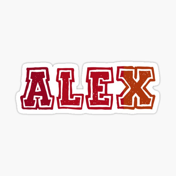 "ALEX" Sticker for Sale by ruviogevio | Redbubble