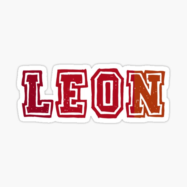 "LEON" Sticker for Sale by ruviogevio | Redbubble
