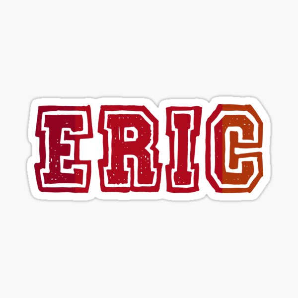 "ERIC" Sticker for Sale by ruviogevio | Redbubble