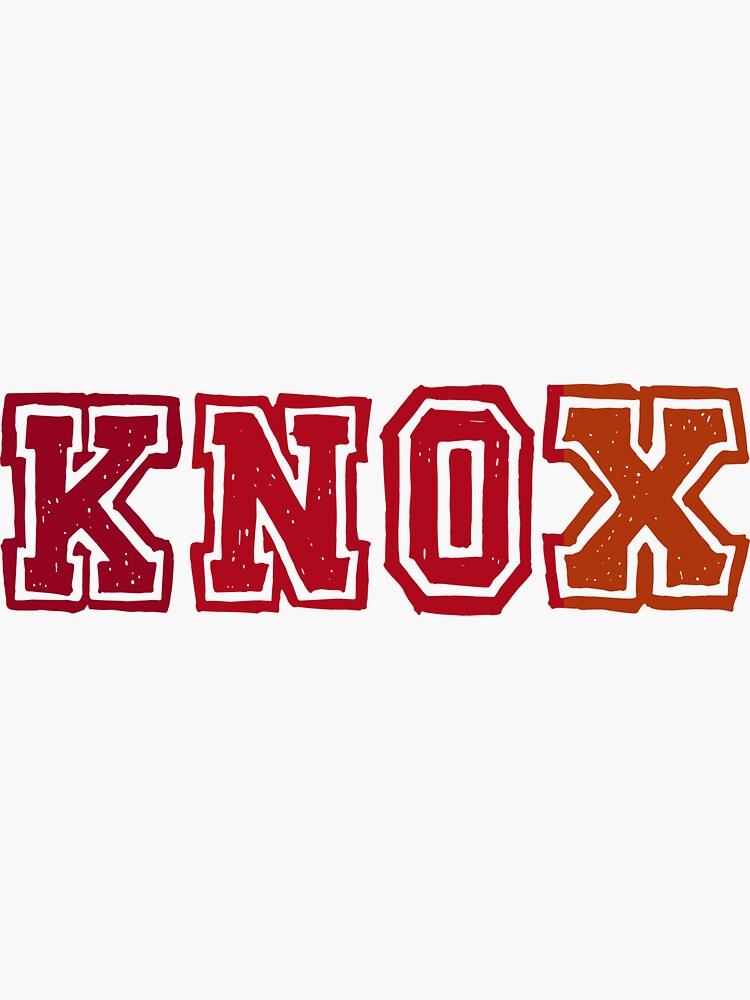 "KNOX" Sticker by ruviogevio | Redbubble