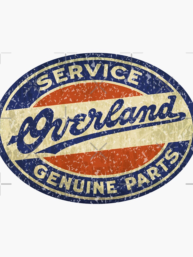 "Willys Overland Service sign" Sticker for Sale by BrianaRoy | Redbubble