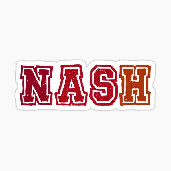 "NASH" Sticker for Sale by ruviogevio | Redbubble