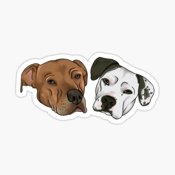 "Marley & Princess Daisy Mae" Sticker for Sale by Annabalynne | Redbubble