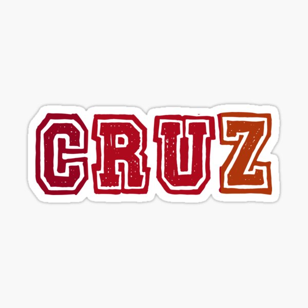 "CRUZ" Sticker for Sale by ruviogevio | Redbubble