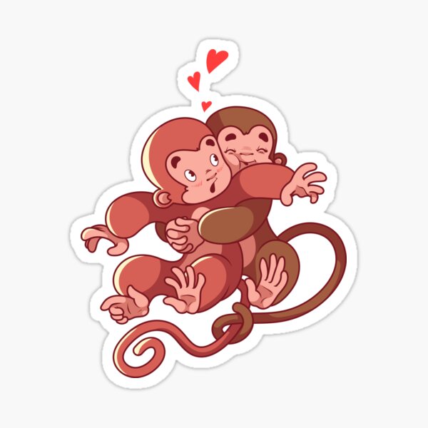 Monkeys Hugging Merch & Gifts for Sale | Redbubble