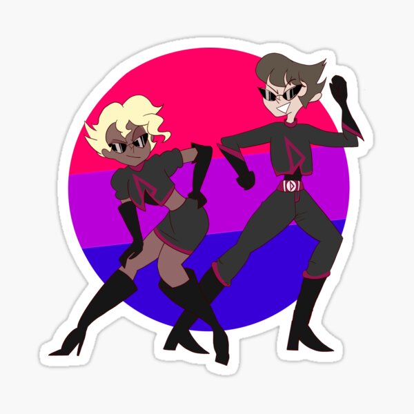 "Bisexual Agent One and Two Helluva Boss " Sticker for Sale by Mrs ...