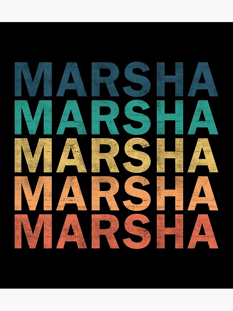 Póster «Camiseta con nombre de Marsha - Camiseta con artículo de regalo ...