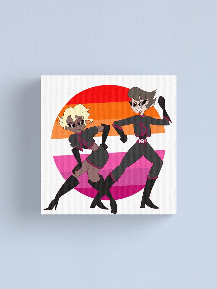 "Lesbian Agent One and Two Helluva Boss" Canvas Print for Sale by Mrs ...