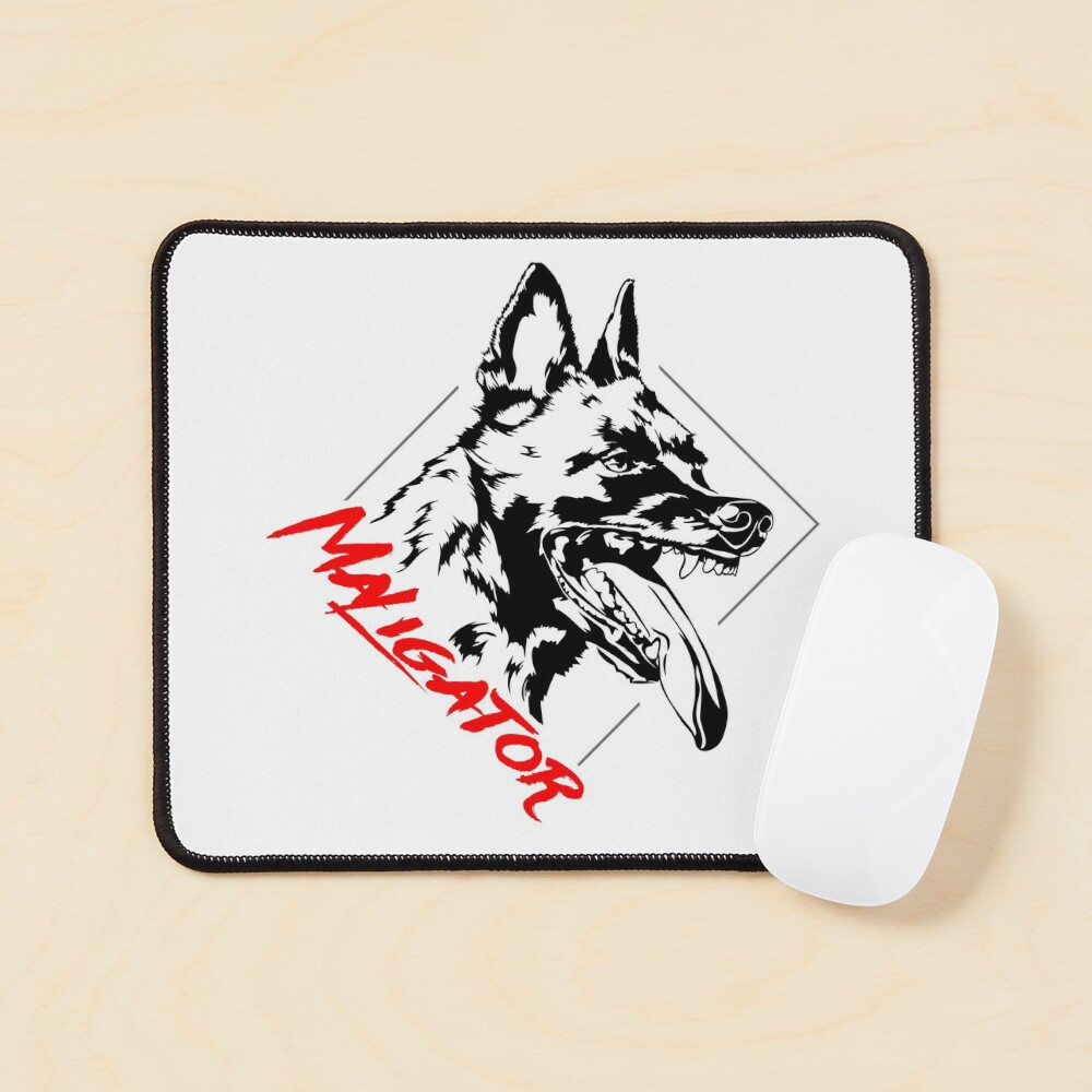 "Maligator Belgian Malinois portrait" Sticker by dogarts | Redbubble