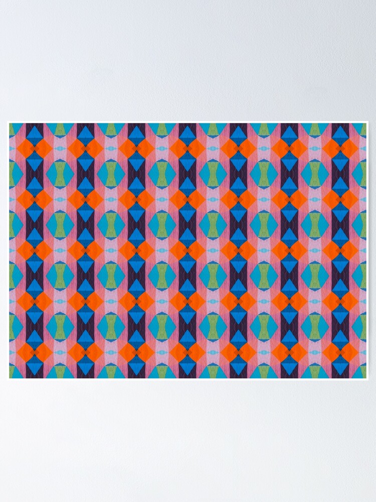 "Geometric harmonic pattern" Poster for Sale by BlueHut | Redbubble
