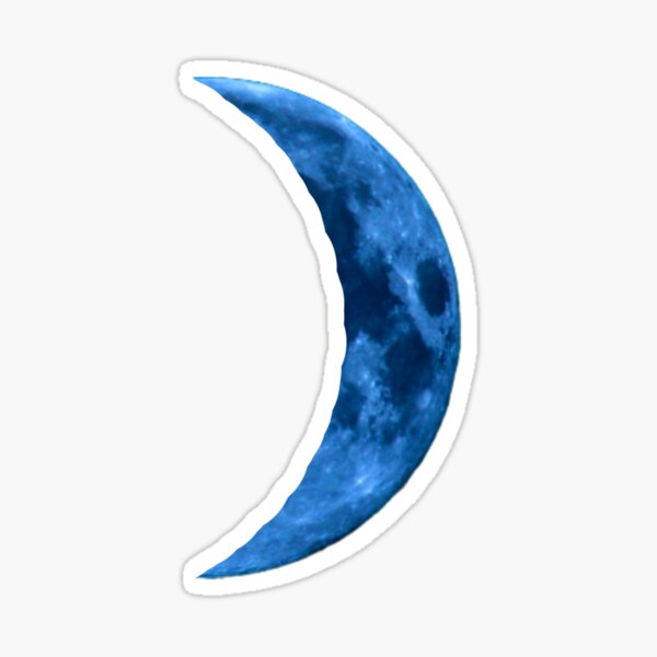 "Blue moon" Sticker by Nyx-Chaos | Redbubble