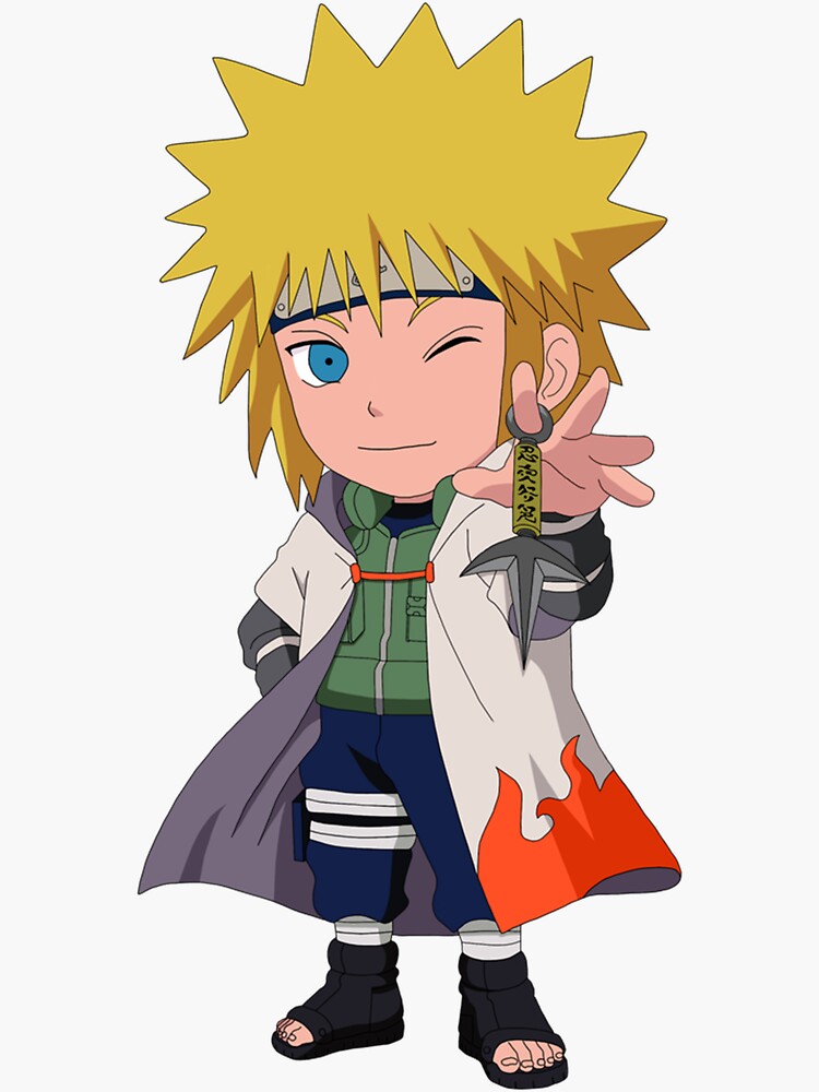 "Chibi Minato" Sticker for Sale by robertsonmarvin | Redbubble