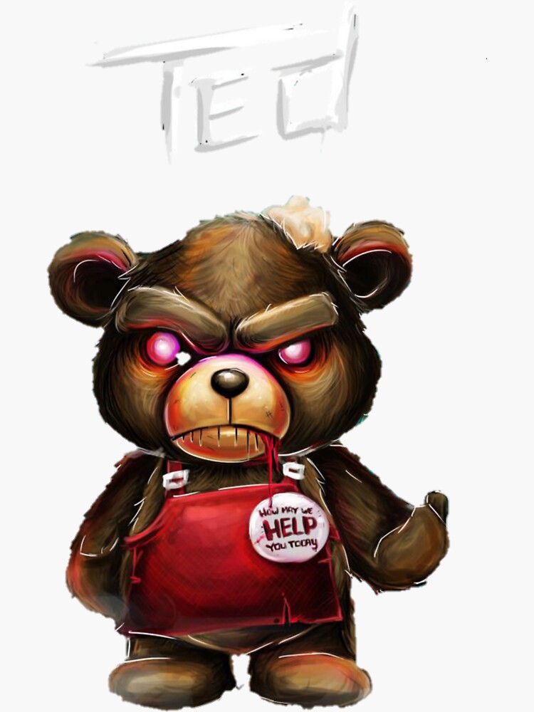 "Ted" Sticker for Sale by Wakdooni | Redbubble
