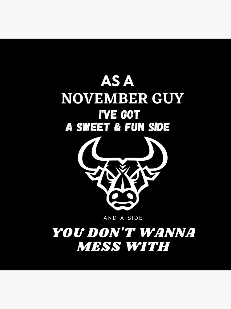 "November guy quoted text design" Sticker for Sale by Montero17 | Redbubble