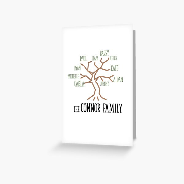 "Connor Family Tree - Coronation Street" Greeting Card by laurenxxellie ...