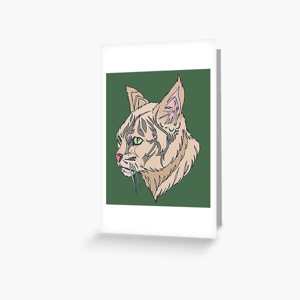 "National Animal of Mauritania: African Wildcat" Greeting Card for Sale ...