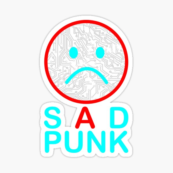"Sad Punk" Sticker by AdiDsgn | Redbubble