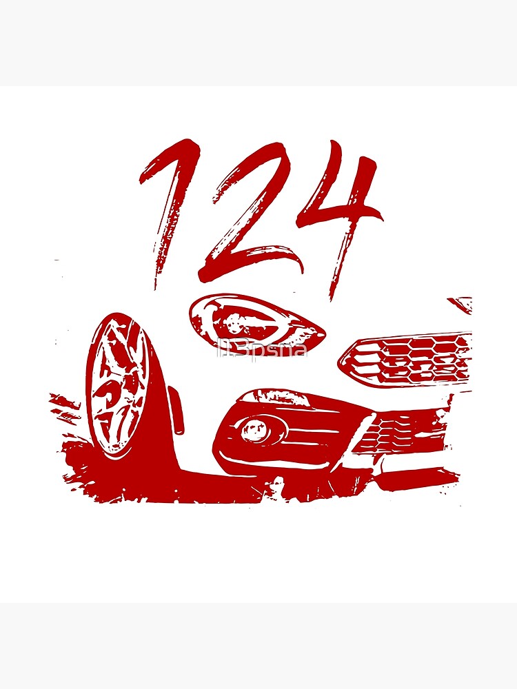 "124 Poster Style Sketch w Text" Art Print for Sale by l13psna | Redbubble
